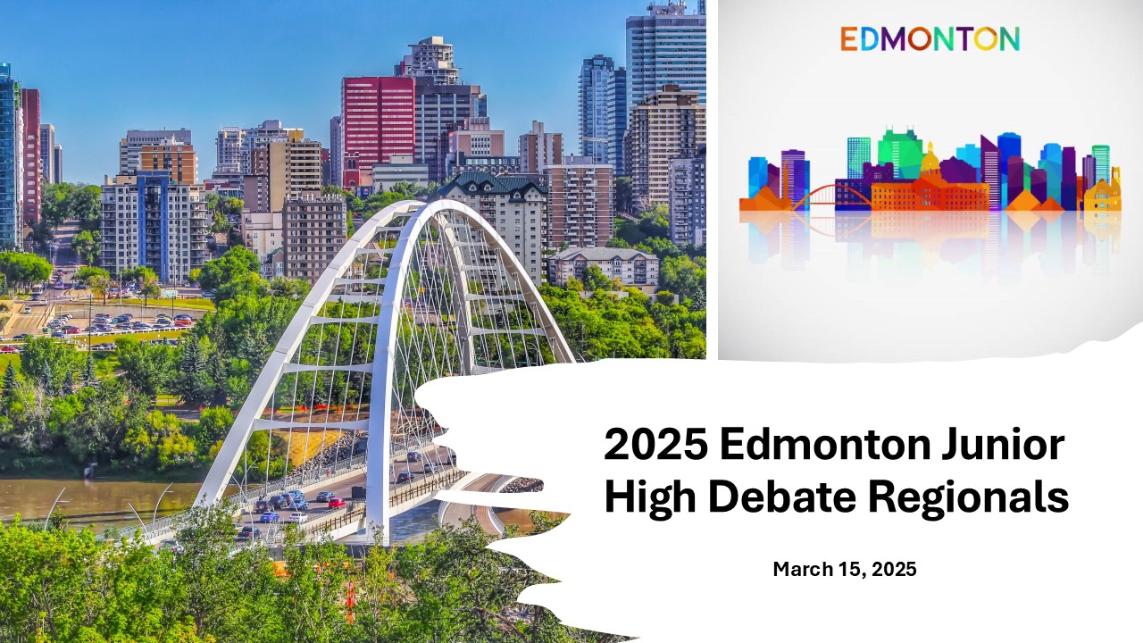 2025 Edmonton Junior High Debate Regionals - ABC Academy